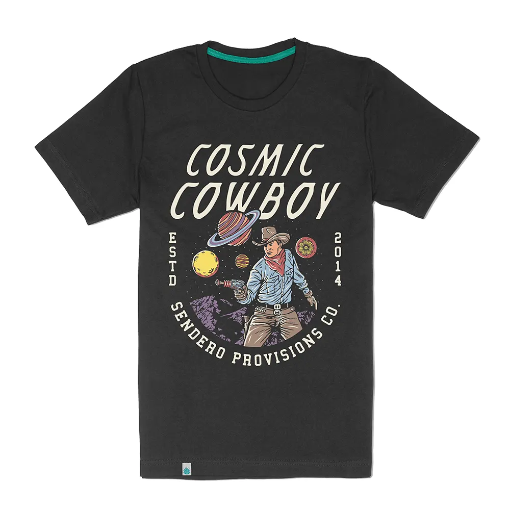 Discover Adventure with the Cosmic Cowboy Tee | Intergalactic Apparel ...